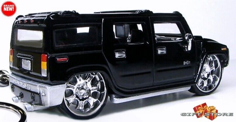 HTF VERY RARE LUXURY KEYCHAIN BLACK HUMMER H2 CUSTOM Ltd EDITION GREAT ...