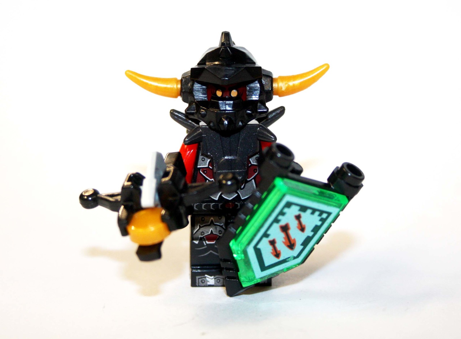 Minifigure Custom Toy Red Orc armored Warrior LOTR Lord of the Rings ...