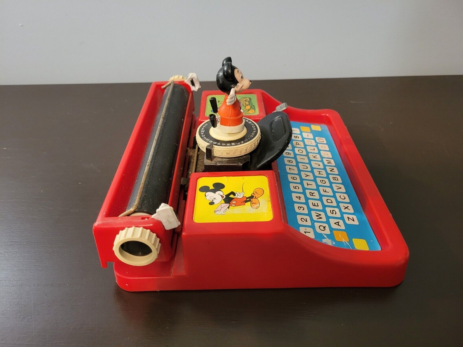 Vintage 1975 Disney Mickey Mouse Dial Toy Typewriter No. 5959 PSJ ...