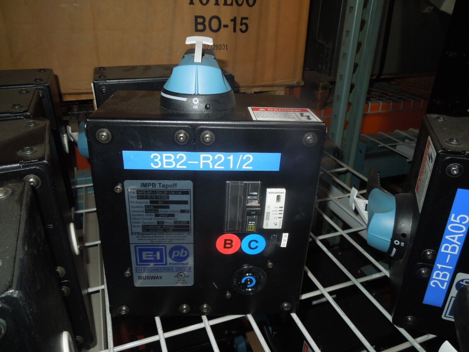 E+I Engineering Group iMPB Tapoff IMPB-T-V1-1.S.20A.2P-1.R-1.M 20A 2p ...