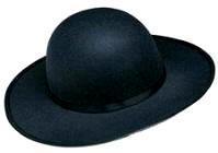 Amish Hat / Padre Hat / Cowboy Utility Hat / 100% Wool Felt - Specialty