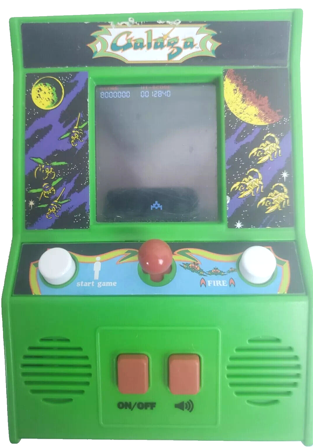 2018 Bandai Namco Classic Galaga Mini Arcade Game 6" Handheld ...