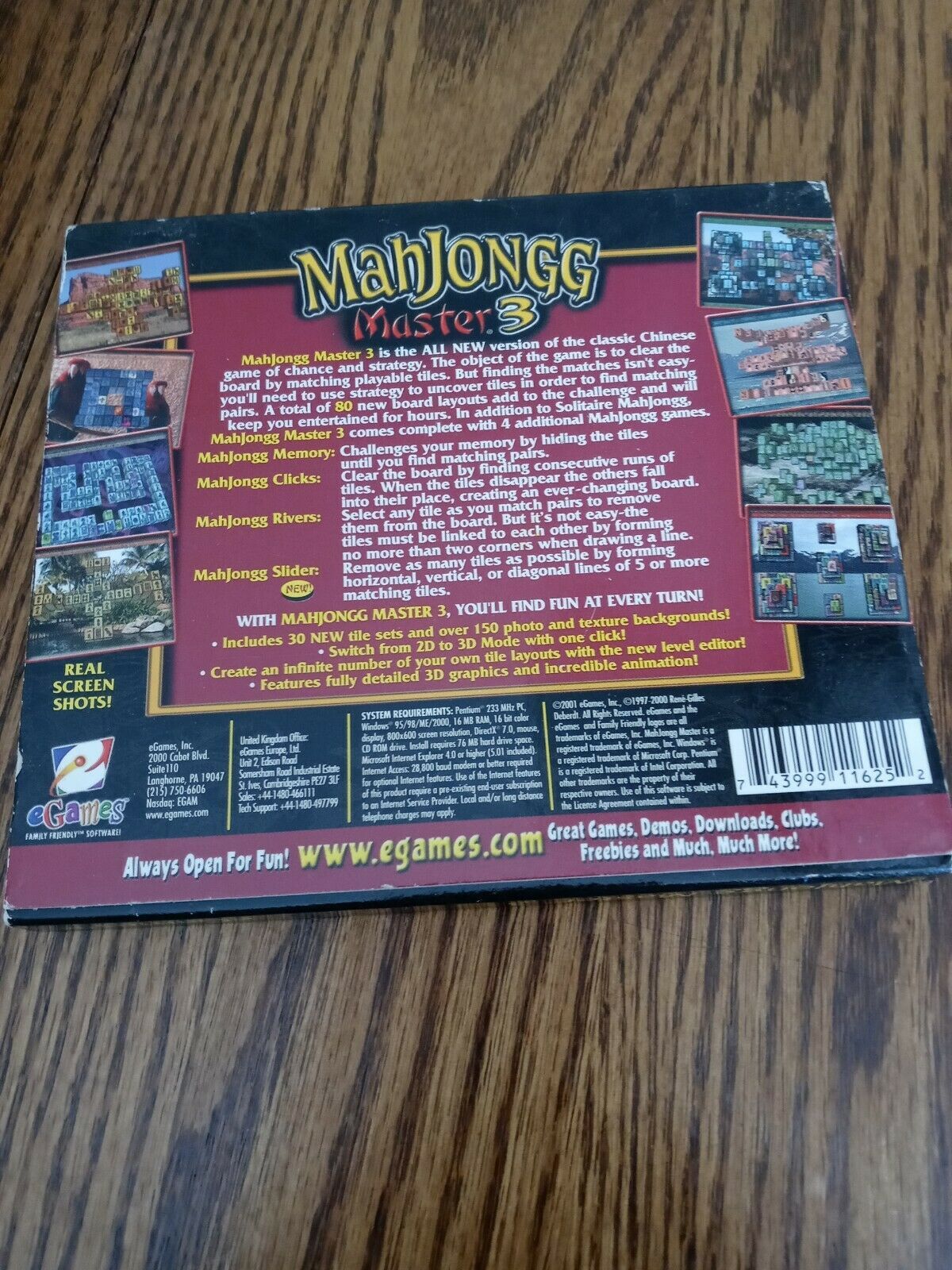 Mahjongg - Master 3 (PC, 2001) PC CD-ROM Classic Chinese Strategy Game ...