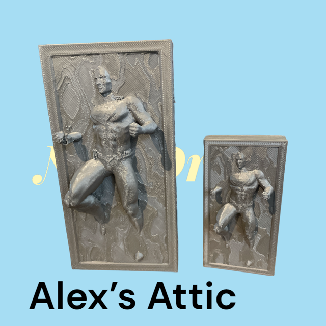 Superman in carbonite figure 3D printed and similar items