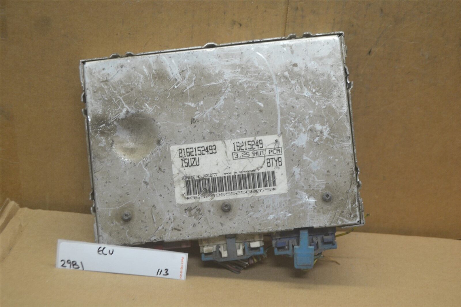 1996 Isuzu Trooper Engine Control Unit ECU 8162152493 Module 113-29b1 ...