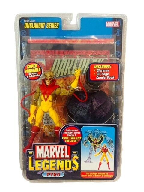 Pyro Marvel Legends 2005 Action Figure ToyBiz MOC Onslaught Series ...