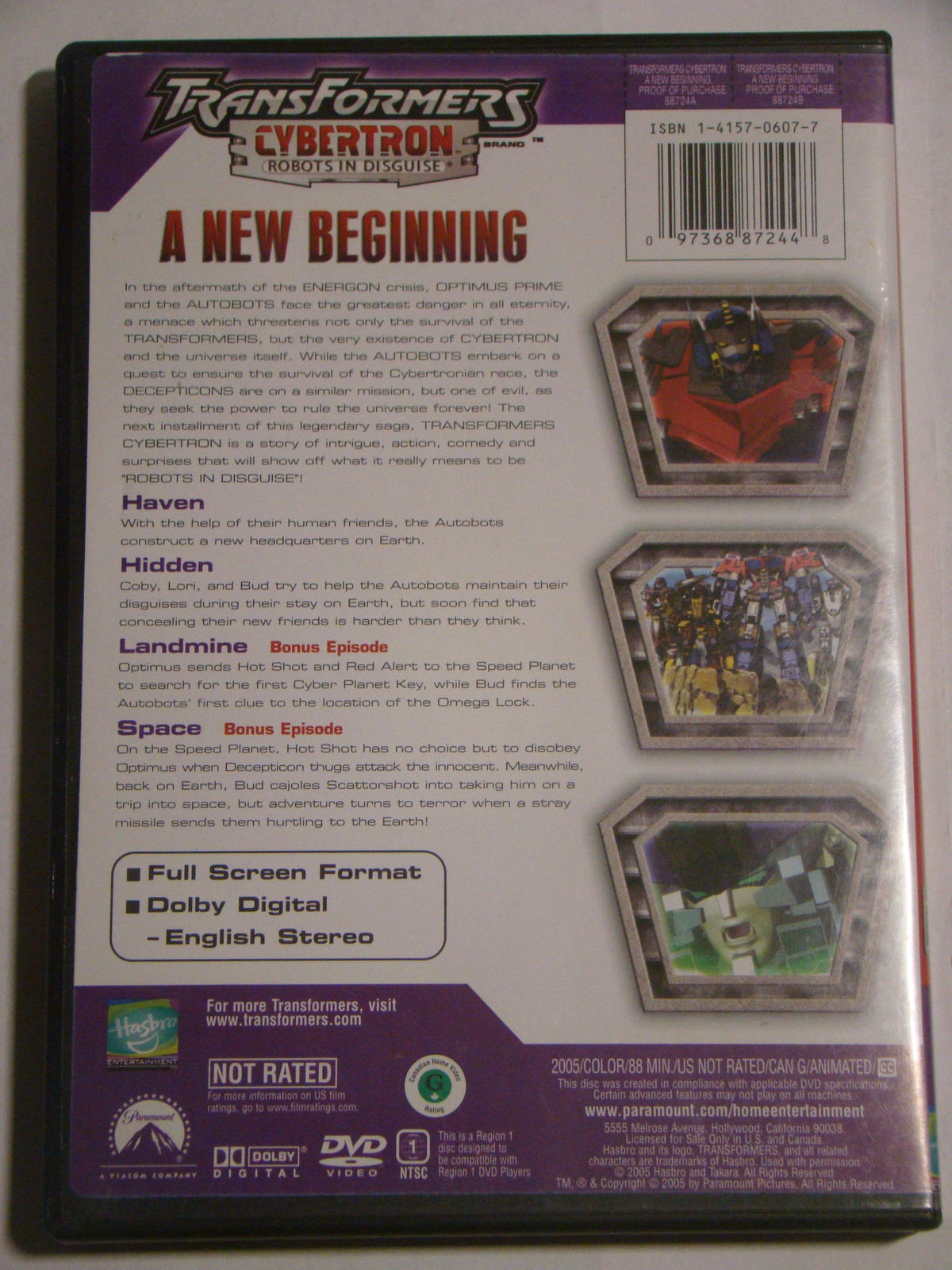 TRANSFORMERS - CYBERTRON - A NEW BEGINNING (Dvd) - DVDs & Blu-ray Discs