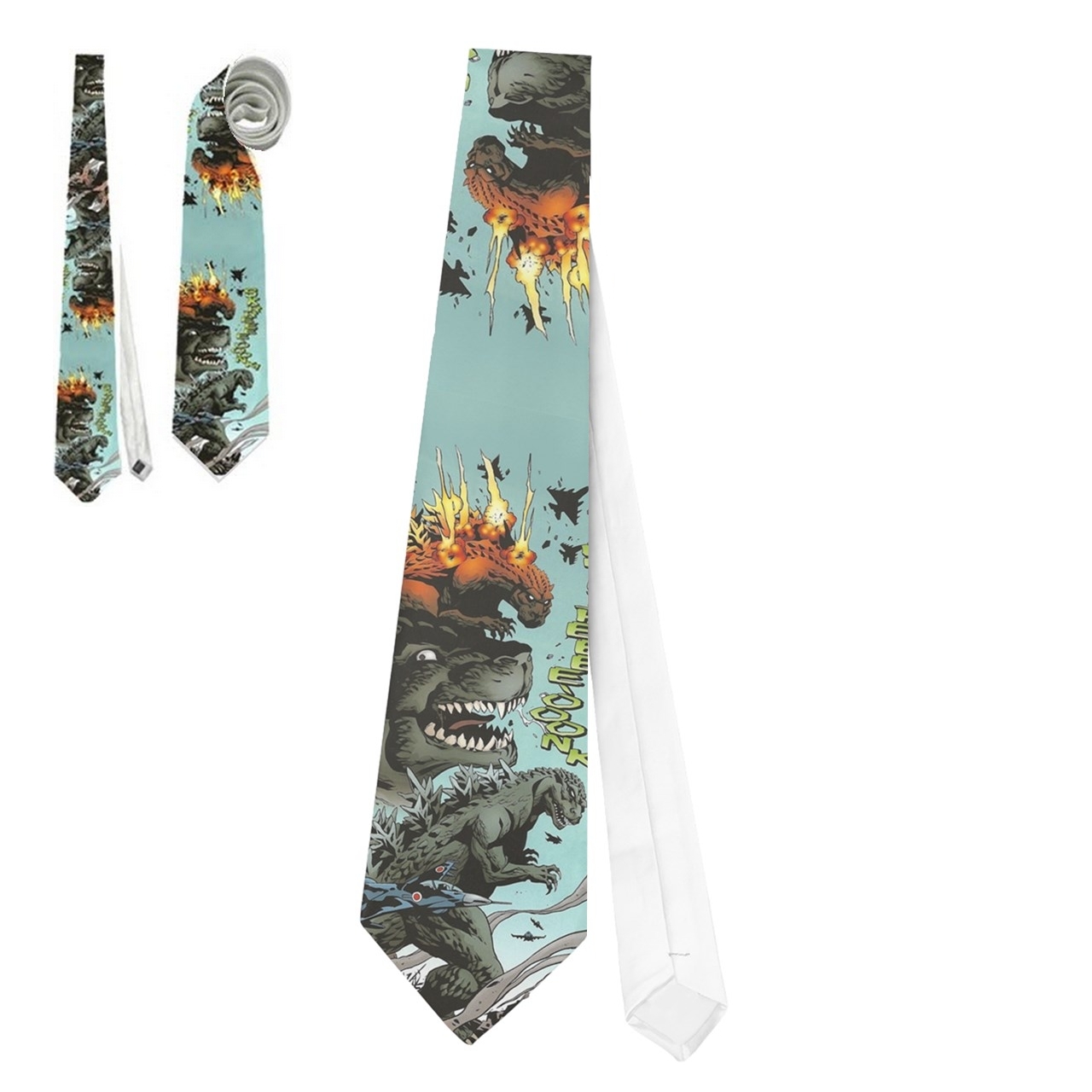 Necktie Godzilla Kaiju Tokusatsu Japanese Action Ghidorah Cosplay - Men ...