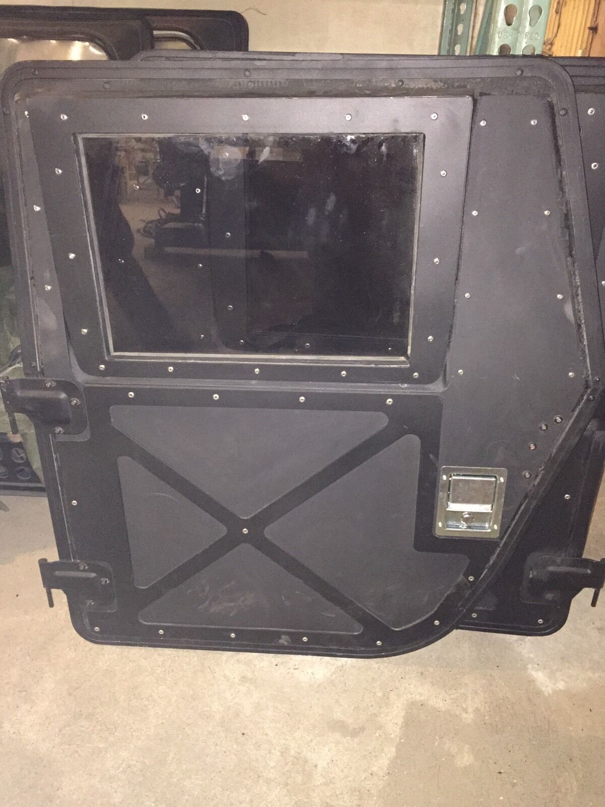 4 GREY TINTED M998 PC ORIGINAL HUMVEE (TM) X-DOOR REPLACEMENT WINDOW 3/ ...