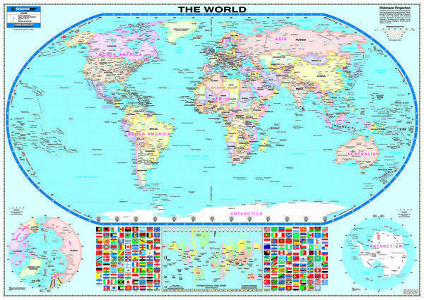 World Large Scale Wall Map - Maps & Atlases