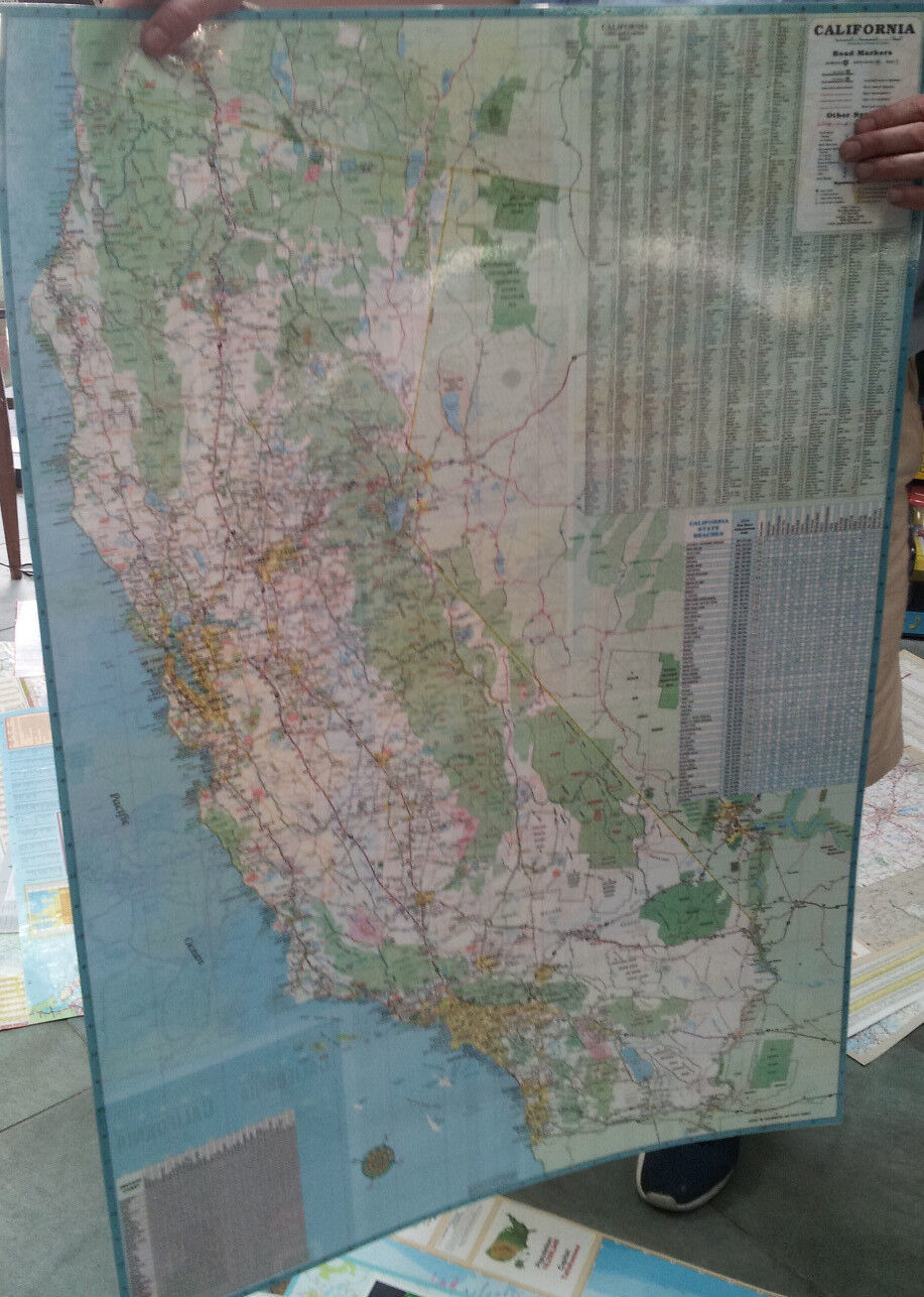 California State Highway Laminated Wall Map (FS) - Maps & Atlases