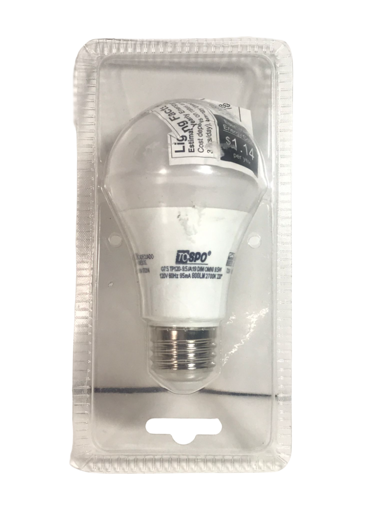 TOSPO LED Light Bulb G7.5 Soft White 2700K 800 Lumens 9.5W - Lamps ...