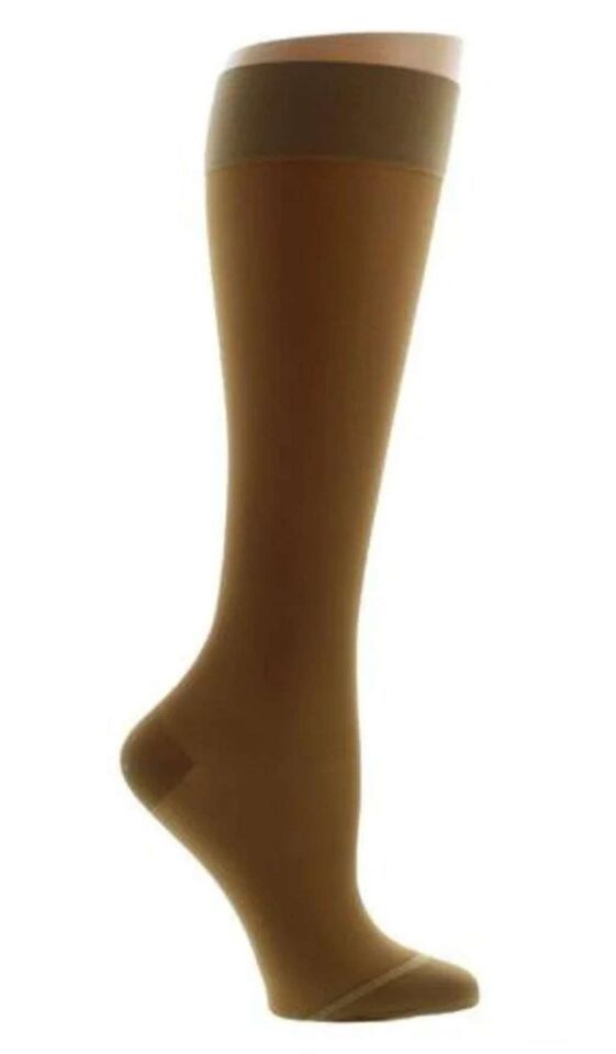 Venosan Legline Super Sheer Below Knee Highs 20-30mmHg (Sahara) Large ...