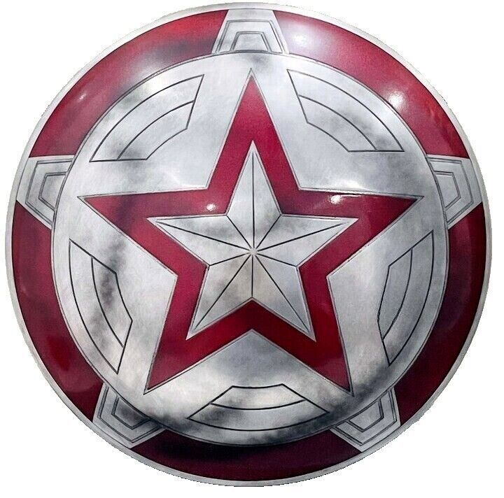 Marvel Cinematic Universe Red Guardian Shield 18G Steel LARP SCA ...