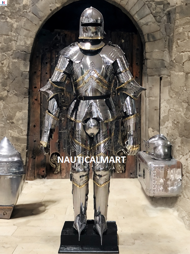 NauticalMart German Gothic Full Suit of Armour Combat Full Body Armour ...