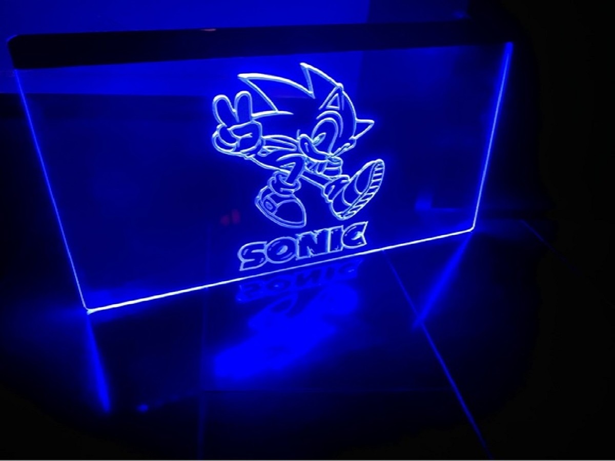 Sonic Hedgehog Led Neon Sign Decor Crafts Display Glowing - Other ...