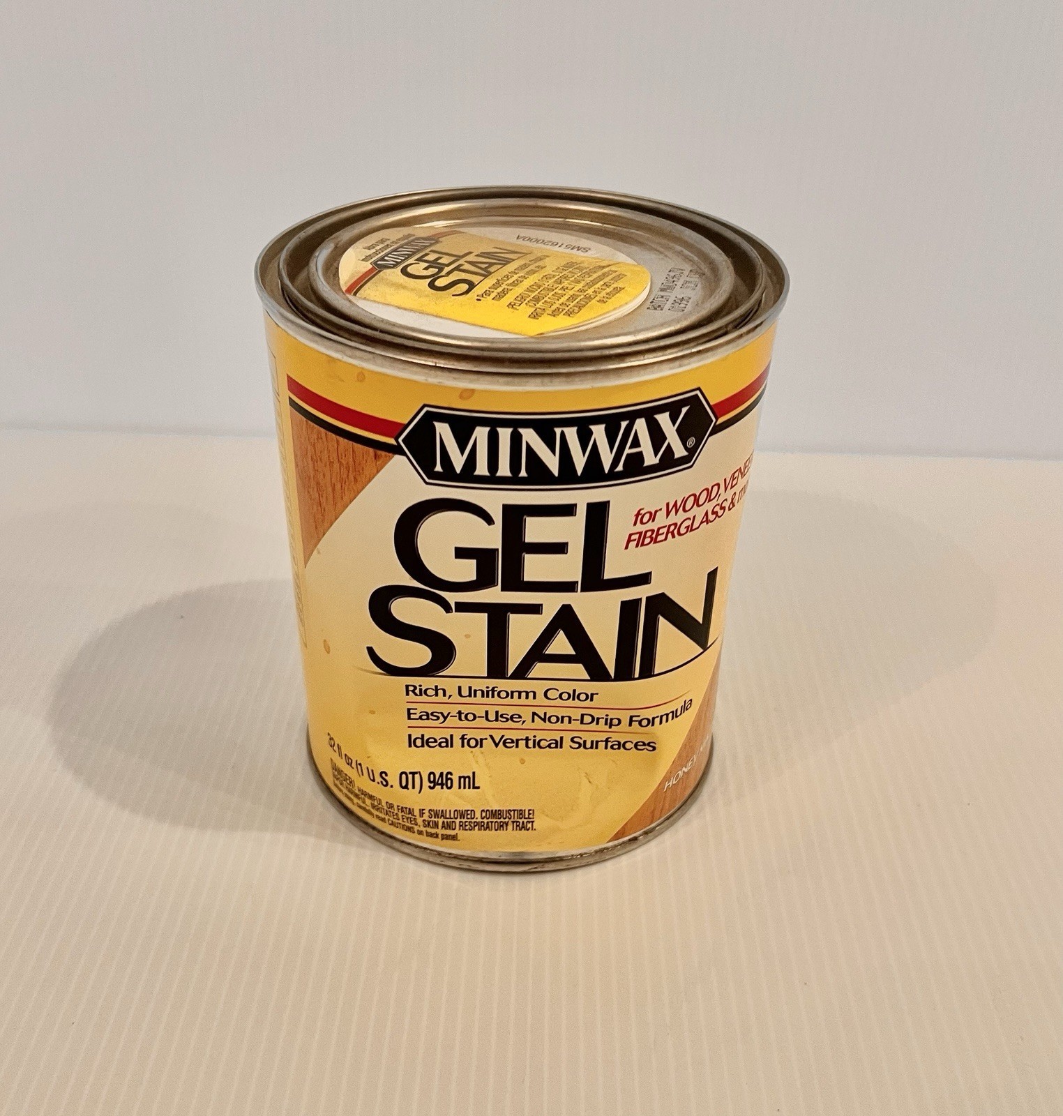 (1) Minwax Wood Gel Stain Honey Maple 1 Quart Non Drip Formula *READ ...