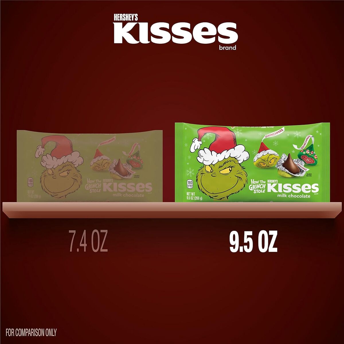 HERSHEY'S KISSES How the Grinch Stole Milk Chocolate Christmas Candy ...