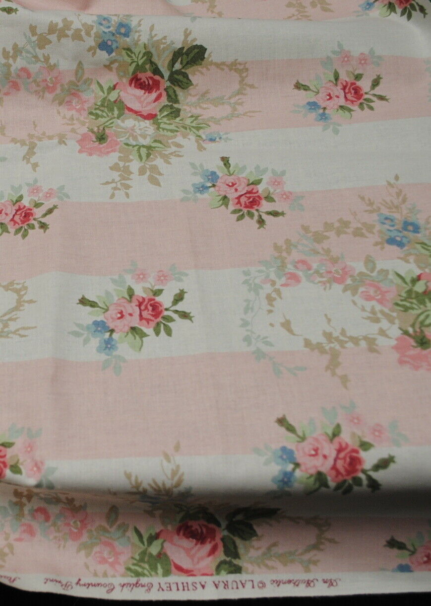 Laura Ashley Isabelle Fabric Pink Roses - Fabric