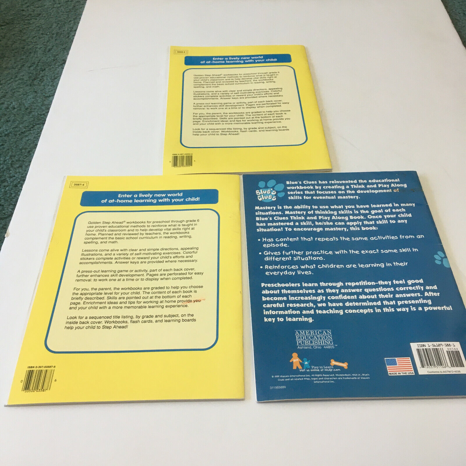 Golden step ahead cursive writing beginning to read book 1 blue's clues ...