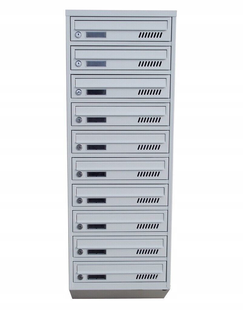 Enigma 10 WallMounted Indoor Mailboxes for Multi Occupancy Apartments ...