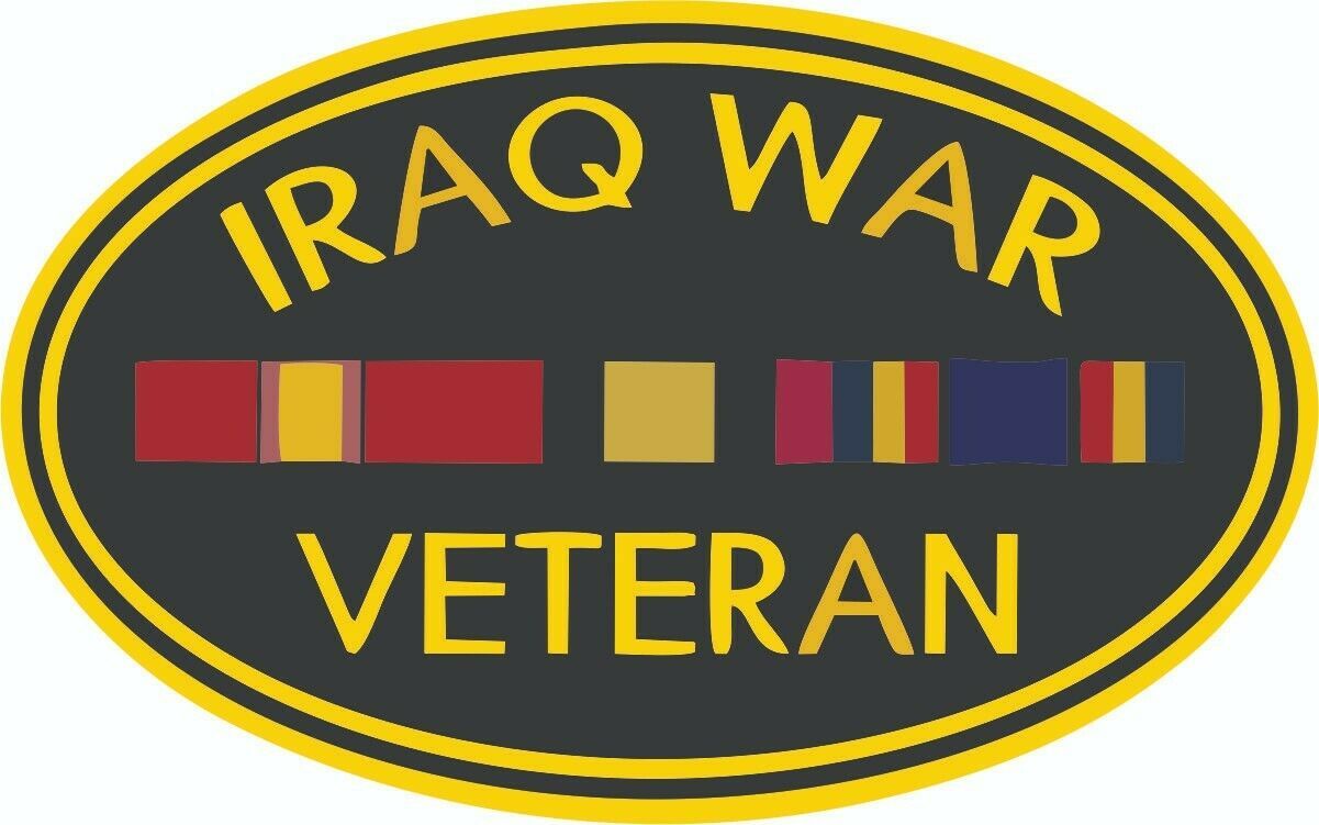Iraq War Veteran - Military Bumper Sticker / Decal - Decals & Vinyls