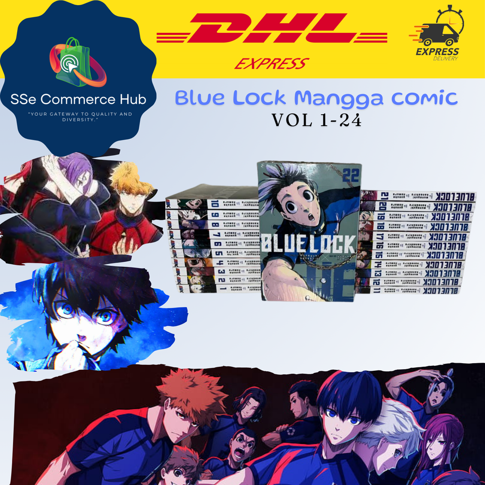 Blue Lock Mangga Comic English Version Book Volume 1-24 set fumetto ...