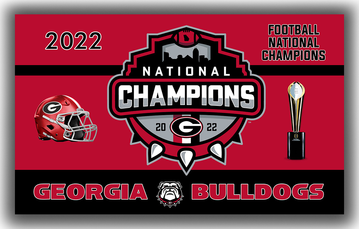 Georgia Bulldogs Football National Champions Flag 90x150cm 3x5ft Fan ...