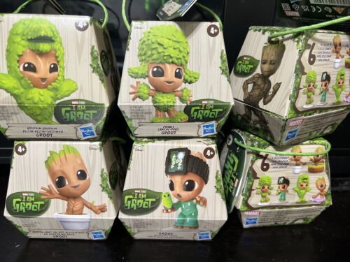 Marvel I Am Groot Mini Figure Collection Completed Groot Action Figures ...