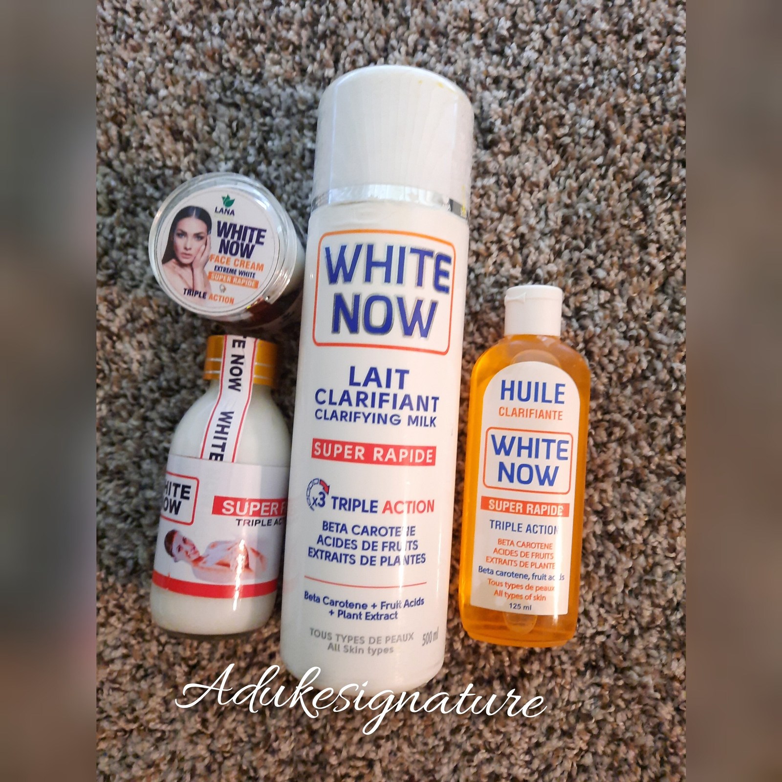 4 pieces white now clarifying body milk and 50 similar items
