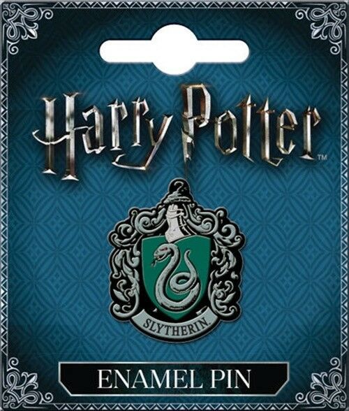 Harry Potter House of Slytherin Crest Logo Metal Enamel Pin Thick NEW ...