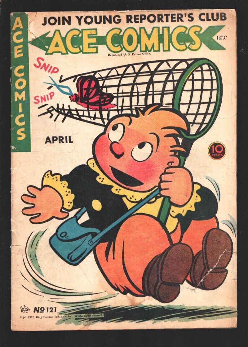Ace Comics #121 1947-Reprints famous newspaper comic strips in comic ...