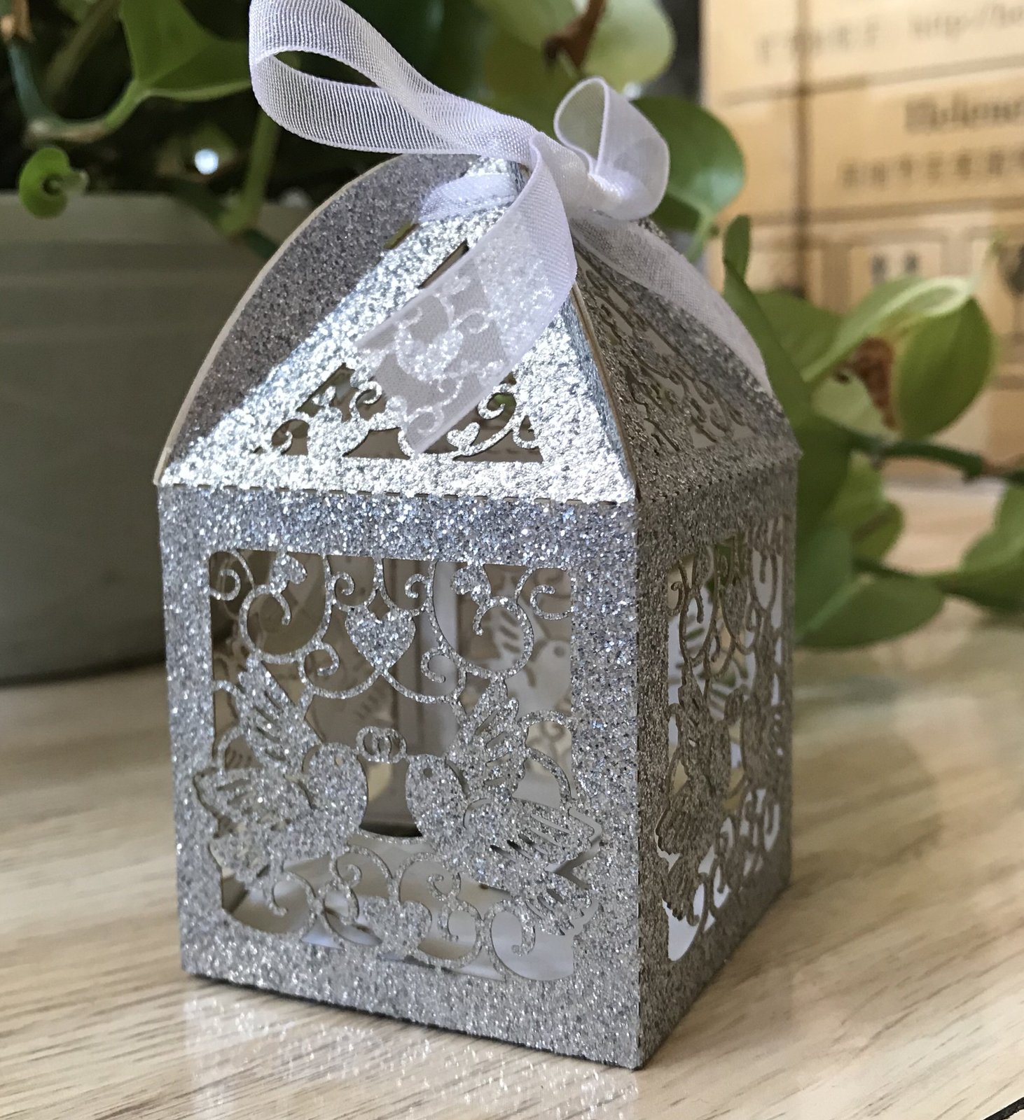 100pcs Laser Cut Wedding Favor Boxes laser cut Wedding Gift Boxes Candy ...