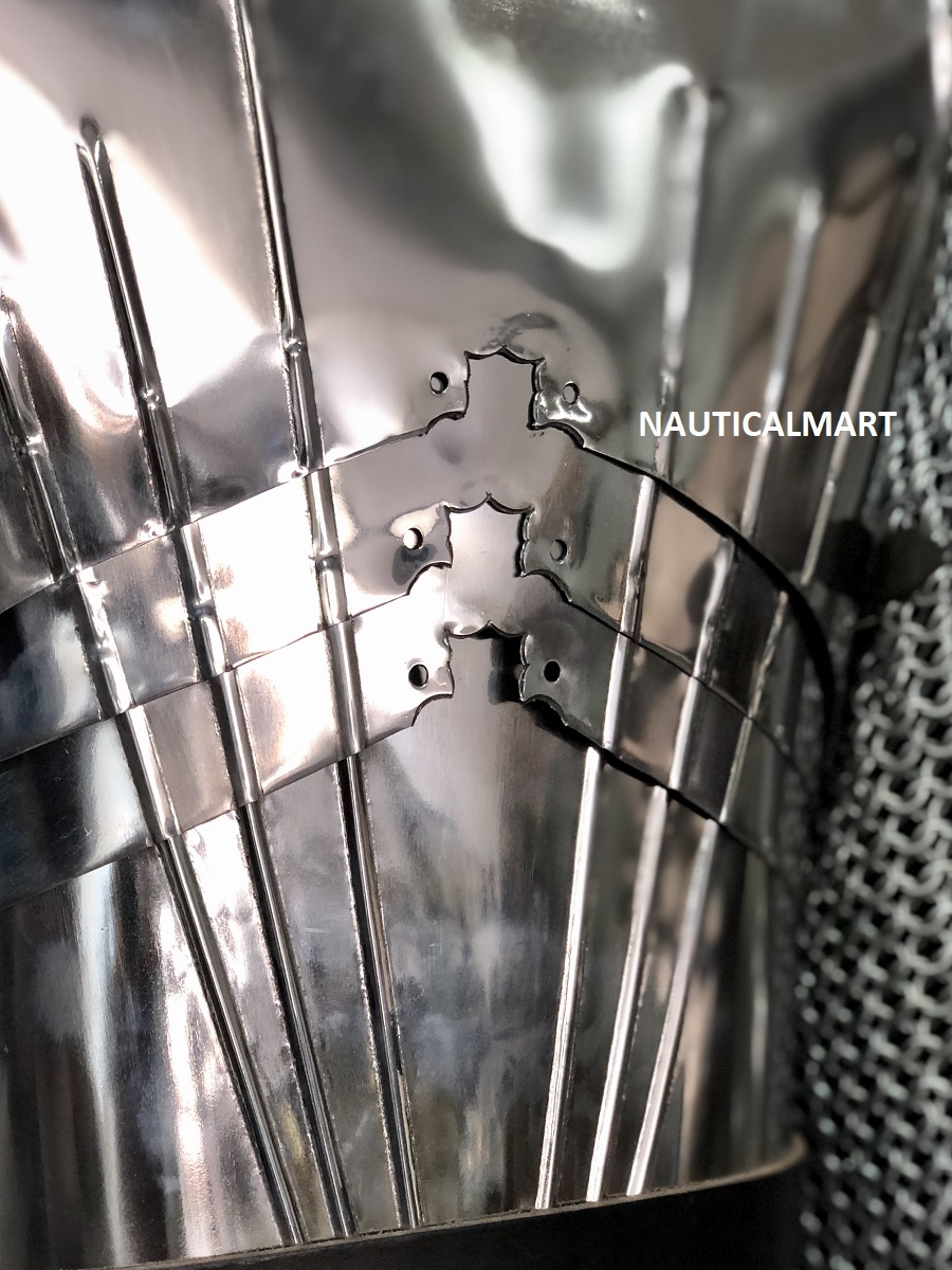 Medieval Steel Knight Gothic Breastplate LARP Chest Cuirass Body Armor ...