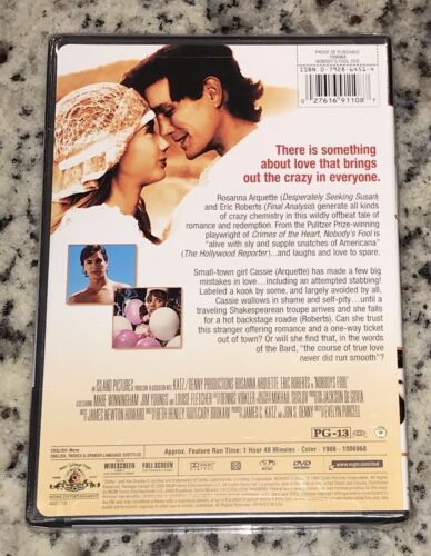 NOBODY'S FOOL Eric Roberts (DVD) Rosanna Arquette, Brand New Sealed ...