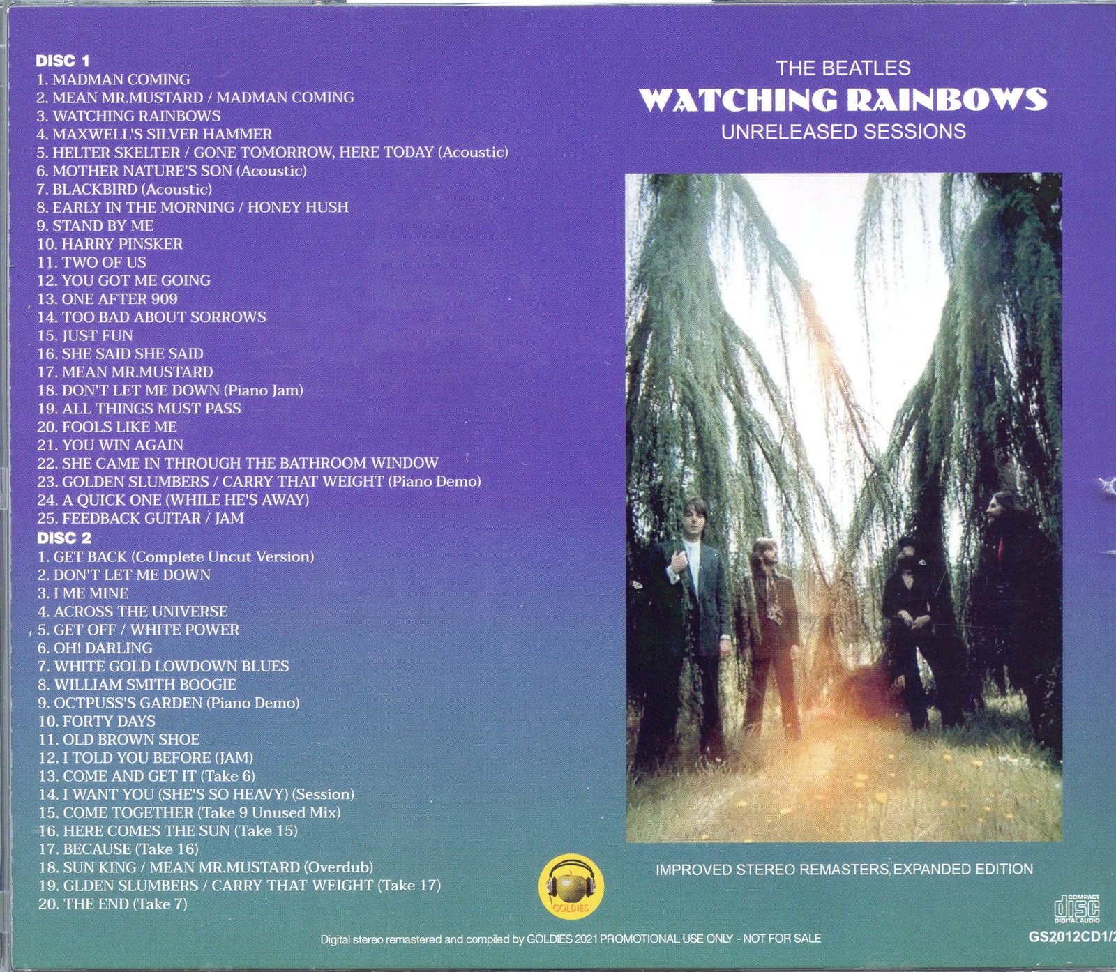 THE BEATLES - Watching Rainbows ( 2 CD SET ) ( Unreleased Remastered ...