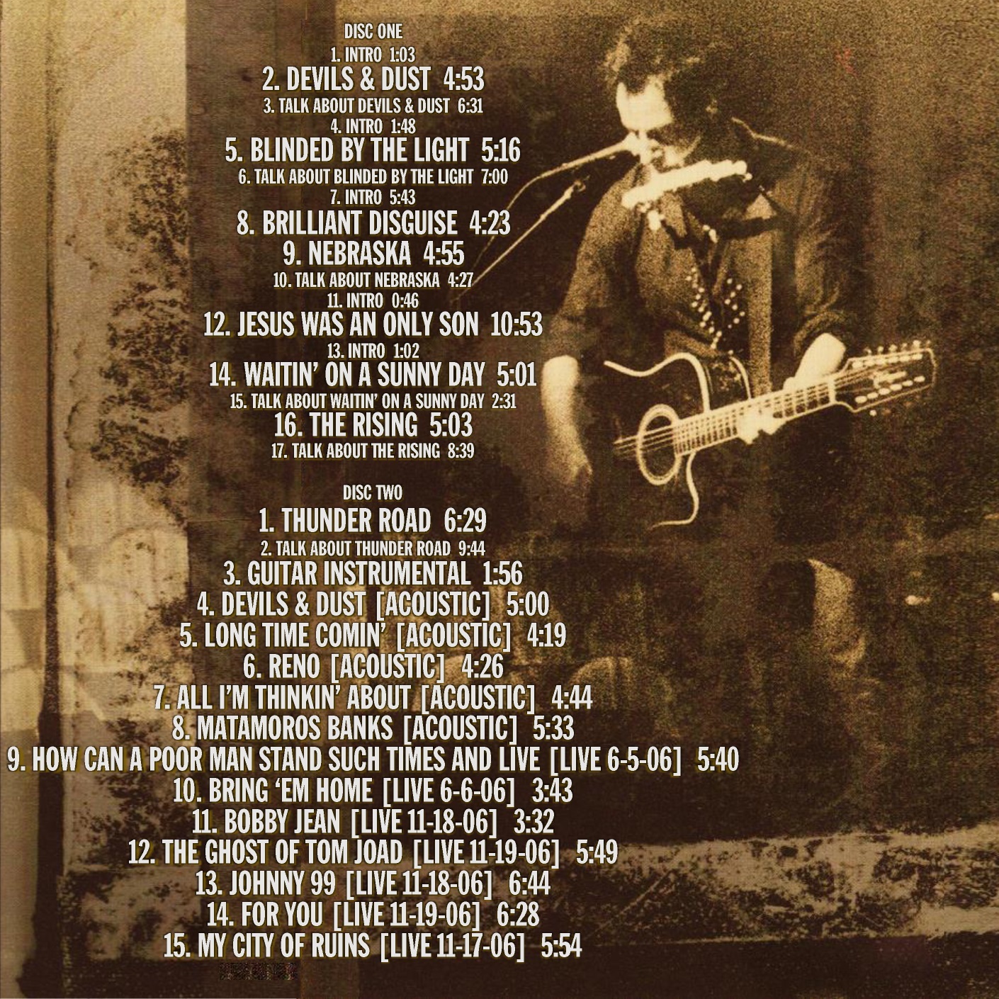 Bruce Springsteen VH1 Storytellers Expanded Edition 2-CD Devils & Dust ...