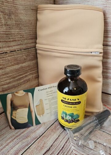 Muzamox Jamaican Black Castor Oil Organic Cold Pressed Unrefined Glass