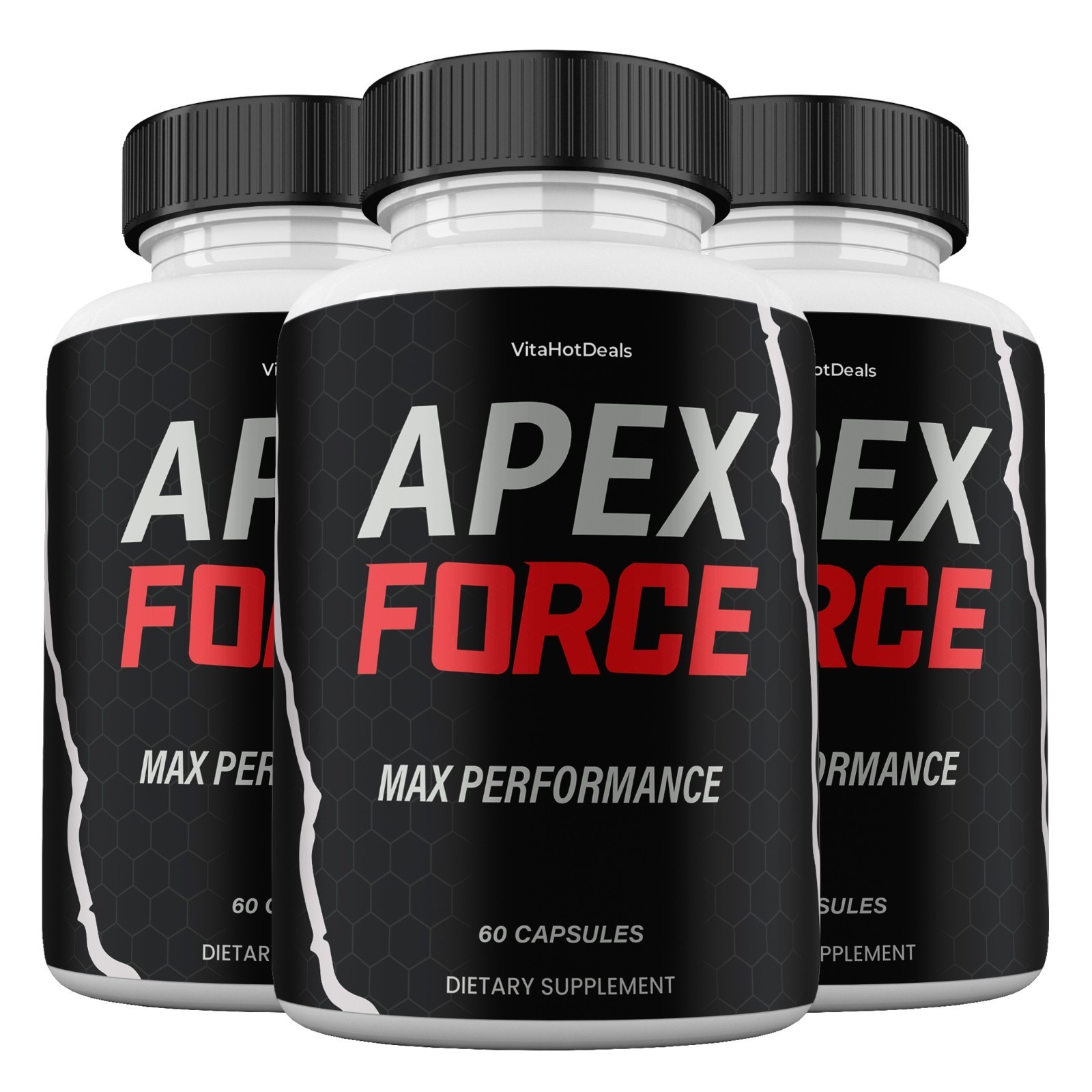 Apex Force Capsules, Max Strength, ApexForce Supplement (3 Pack ...