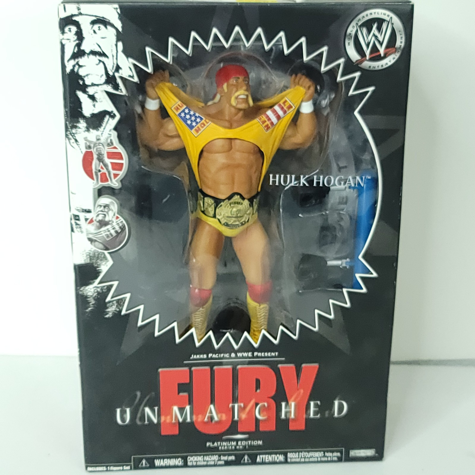 HULK HOGAN Jakks WWE Classic Wrestling Figure Unmatched Fury New WWF ...