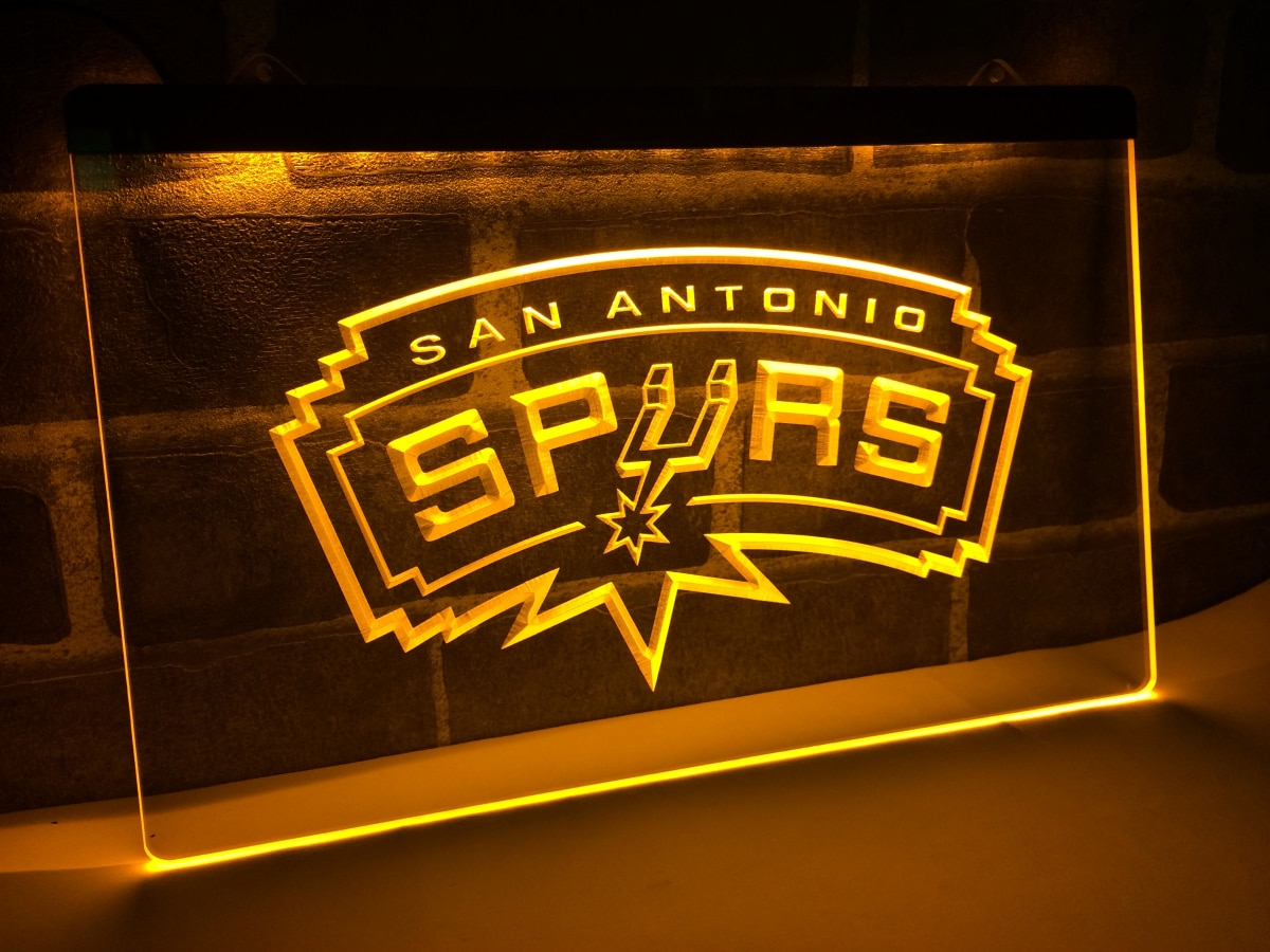 San Antonio Spurs Illuminated Led Neon Sign Home Decor, Room, Lights ...
