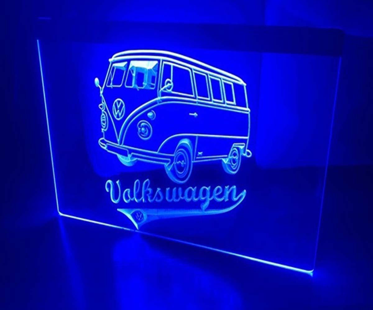 Volkswagen VW Bus Led Neon Sign Hang Signs, Wall Home Decor Craft Art ...