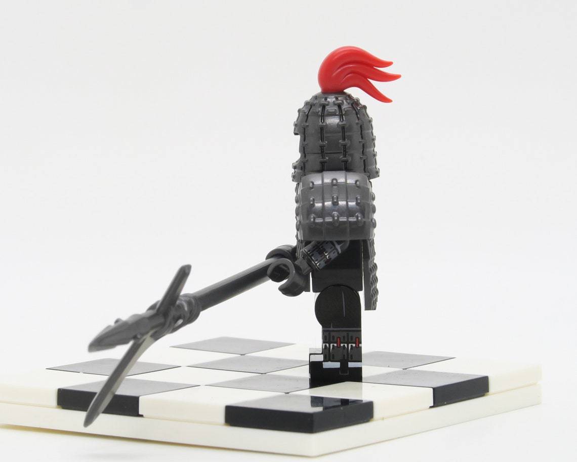 The Qin Dynasty Heavy Armour Halberd Soldier Minifigures Weapons ...