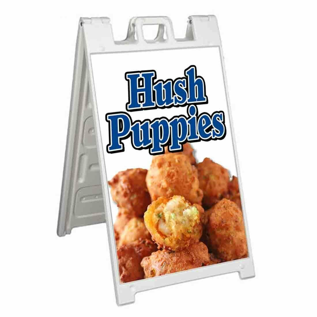 HUSH PUPPIES Signicade 24x36 Aframe Sidewalk Decal Sign Banner FOOD ...