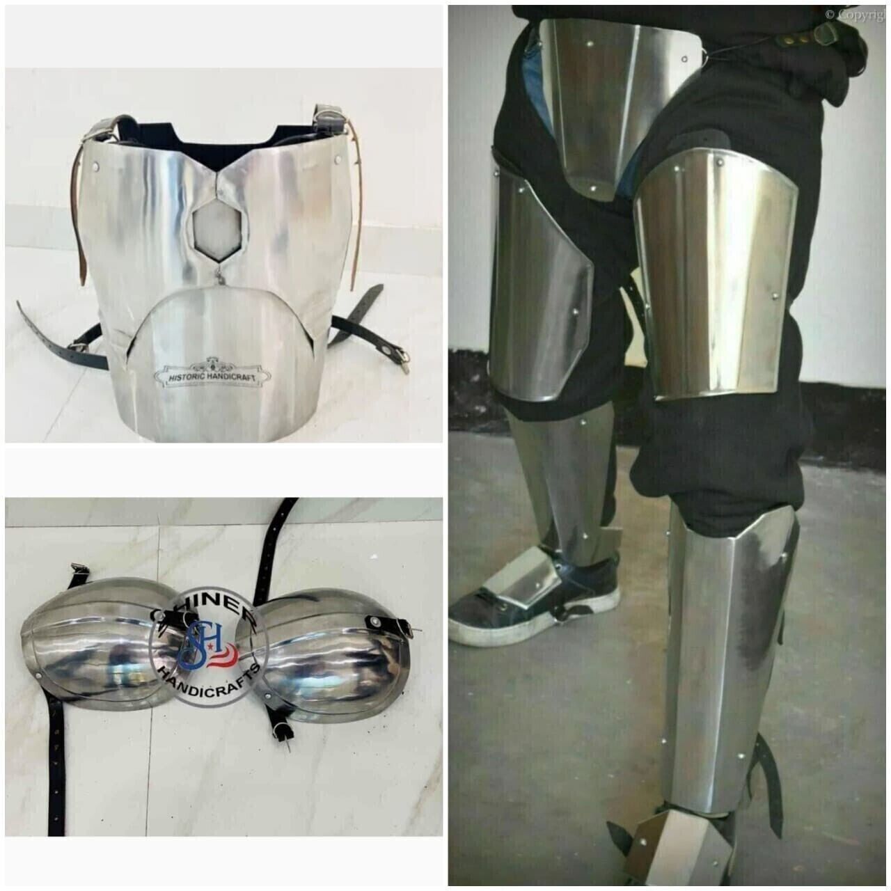 Mandalorian Armor Suit Inspired Leg Armor, Jacket Chest Plate, Shoulder ...