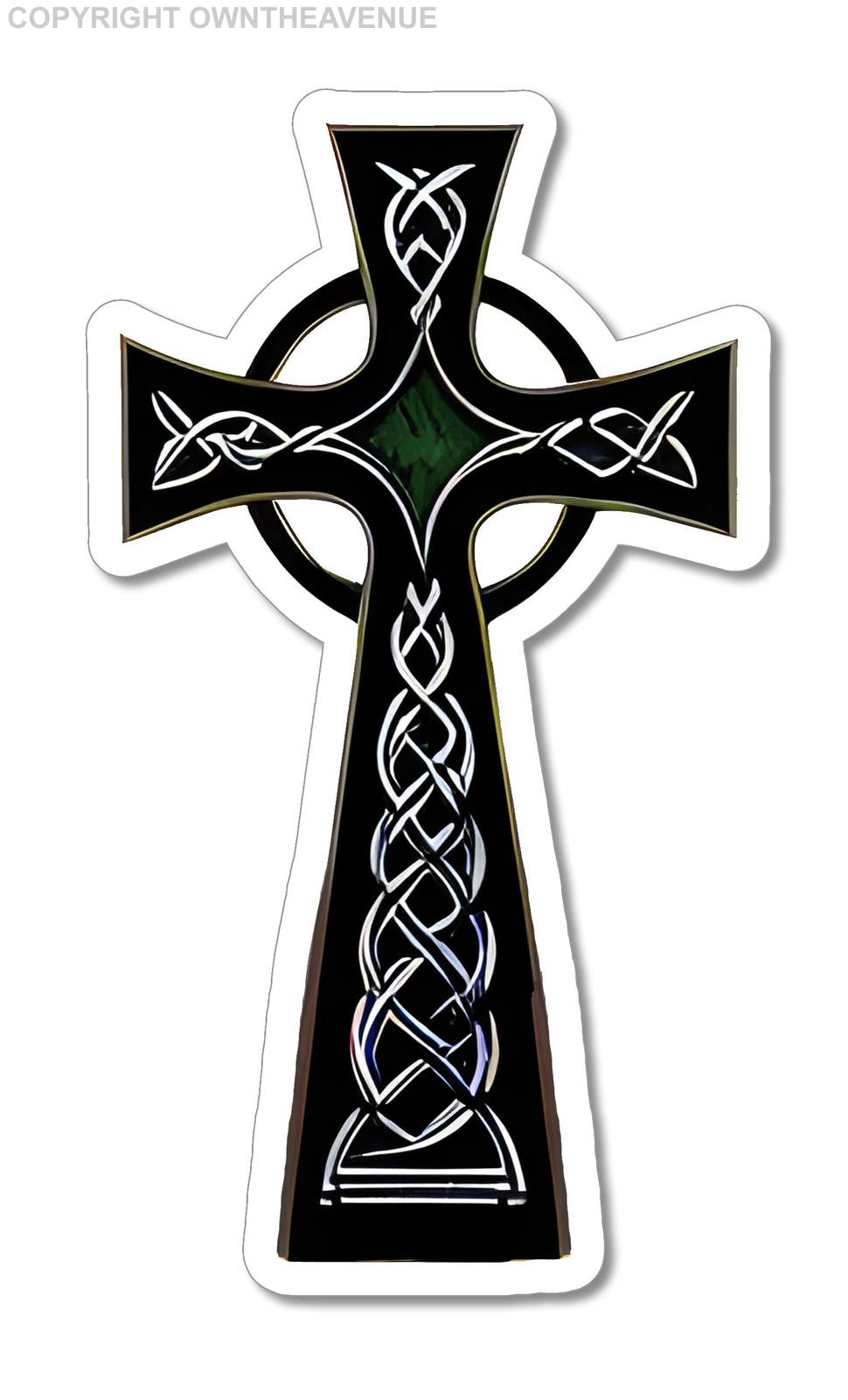 Celtic Cross Tribal Knot Pattern Car Truck Vinyl Sticker Decal 4" Model ...