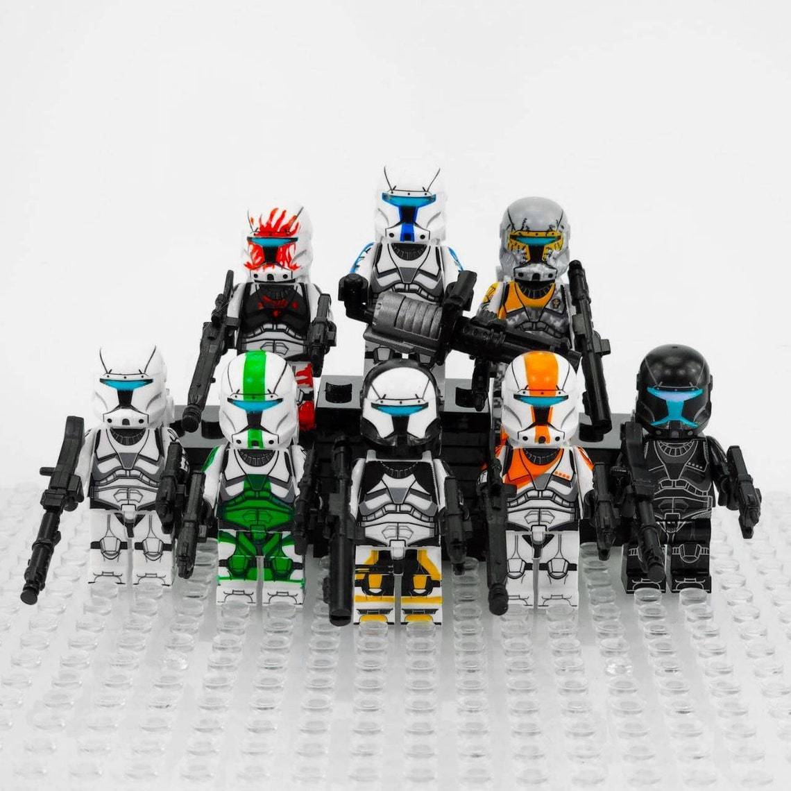 8pcs Republic Clone Commandos Star Wars Boss Fixer Gregor Sev Voca ...