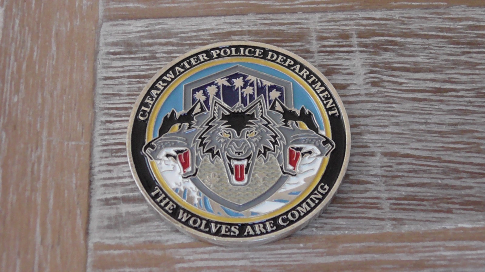Clearwater Police Department FL The Wolves Are Coming Challenge Coin # ...