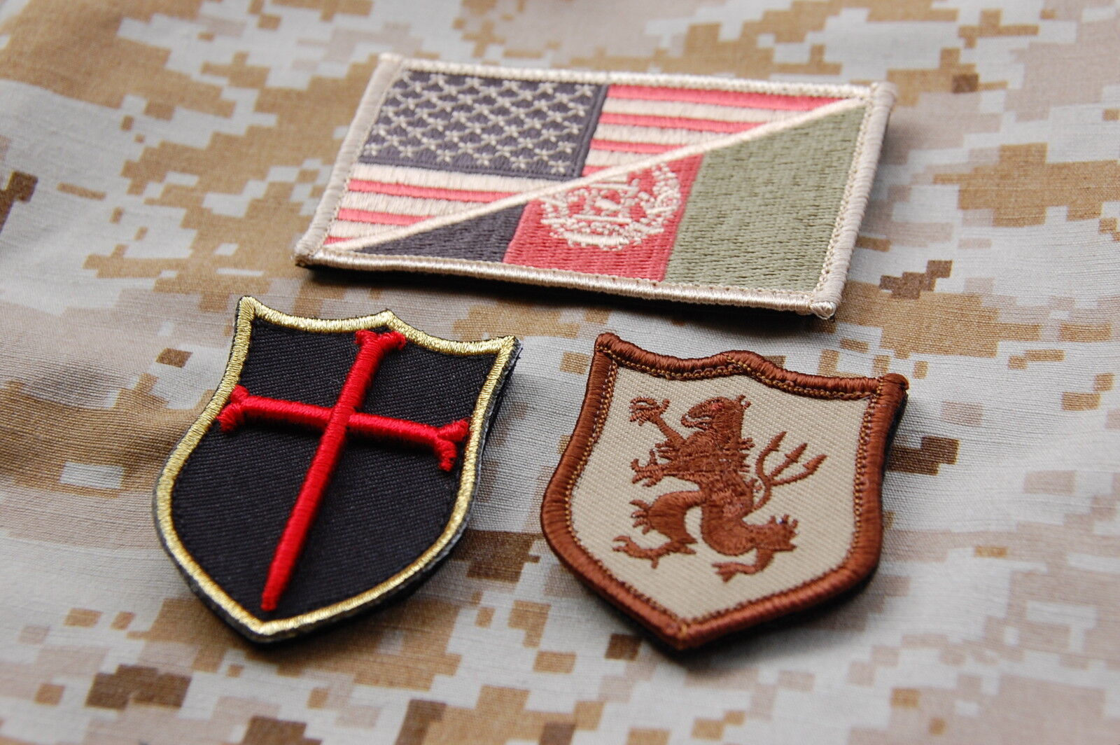 DEVGRU SEAL Team 6 NSWDG US Afghan Flag Crusader Lion Patch Set Zero ...
