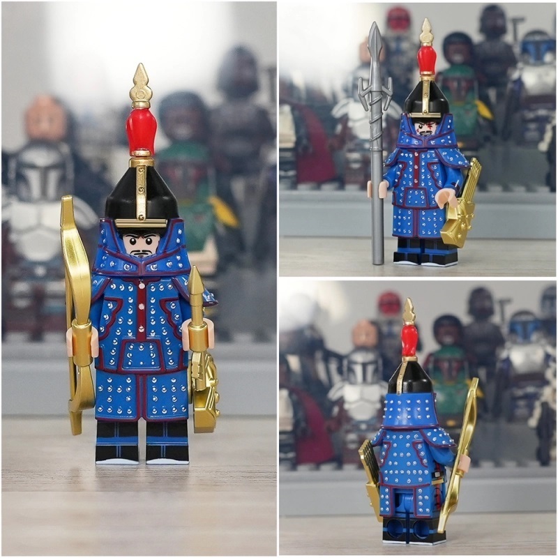 8pcs The Eight Banners The Qing Dynasty Army Soldiers Minifigures Set ...